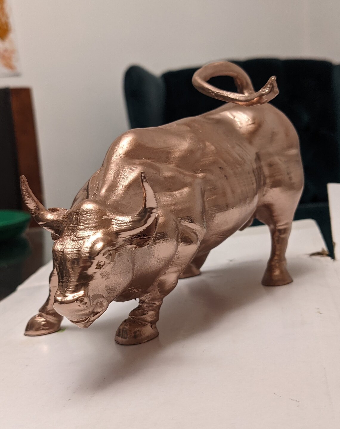Wall Street Charging Bull - Desk Sculpture - Bronze, Gold, or Aged ...