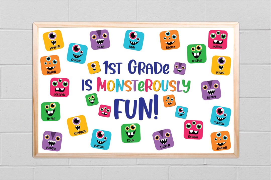 1st Grade is Monsterously Fun Bulletin Board or Door Decoration With ...