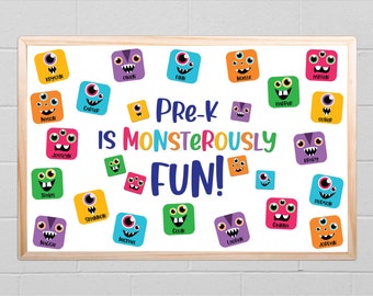 Halloween Monsters Bulletin Board or Door Decoration - Etsy