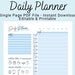 Editable PDF Daily Planner Printable & Editable Professional Daily ...