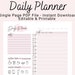 Editable PDF Daily Planner | Printable & Editable | Professional Daily ...