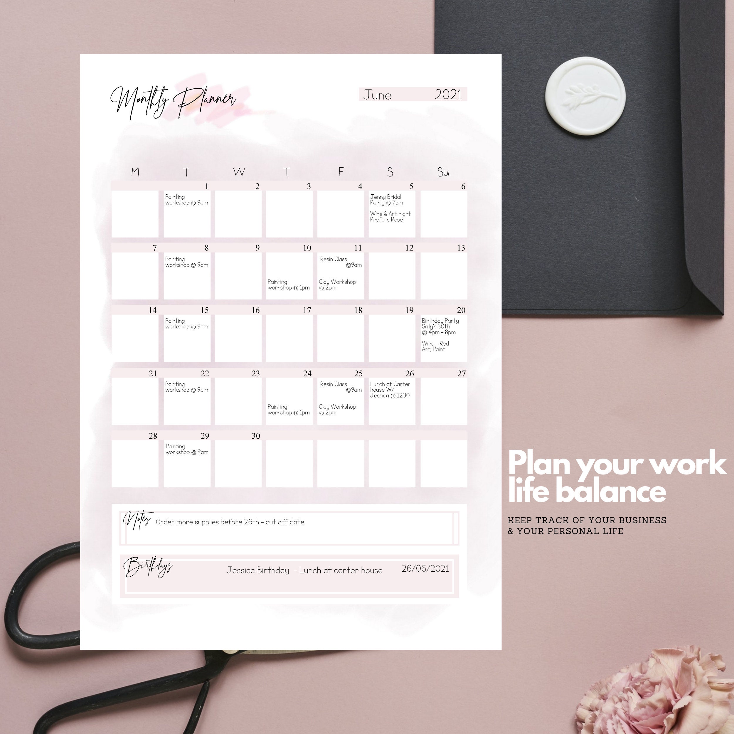 Editable PDF Weekly Planner Printable & Editable A4, A5, Letter ...