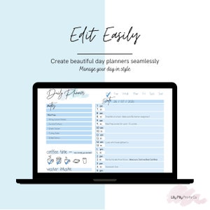 Editable PDF Daily Planner Printable & Editable Professional Daily ...