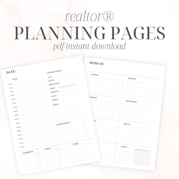 Loan Officer Daily Printable Planner - Etsy