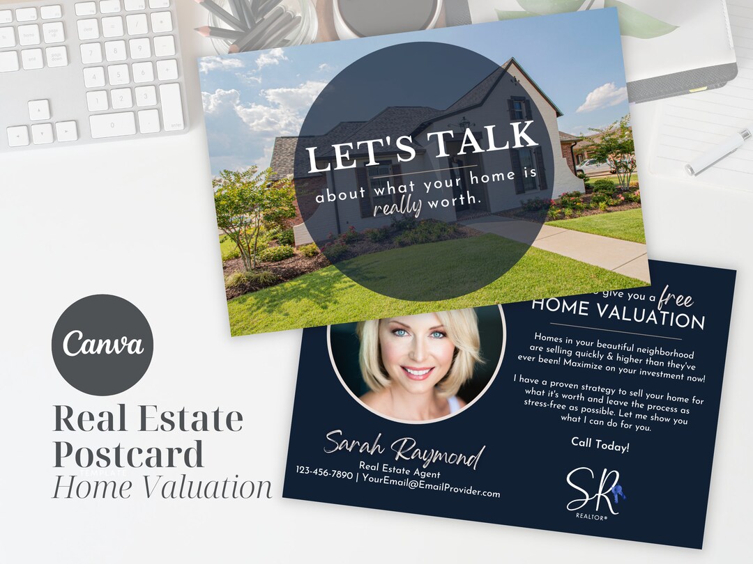 Home Valuation Postcard for Seller Lead Generating for Real - Etsy