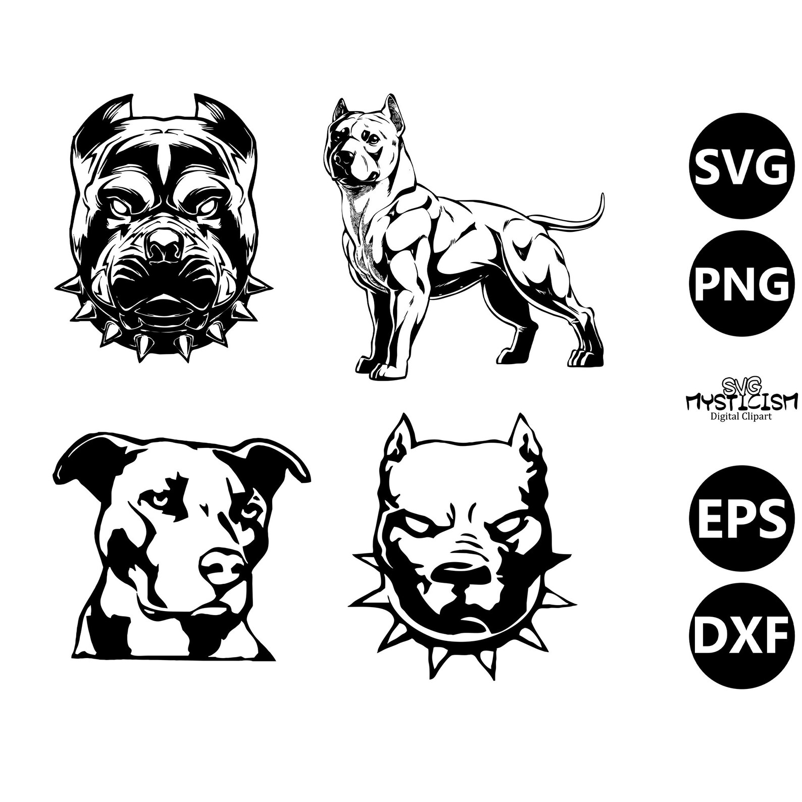 American Pitbull SVG Vector Digital File - Etsy
