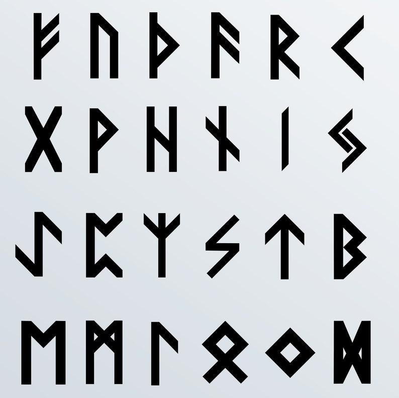 Elder Futhark and Bindrunes Bundle SVG Vector Bundle - Etsy