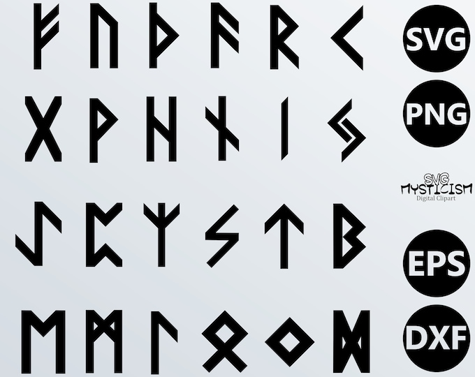 Bindrunes Norse Viking Runes and Symbols SVG Vector Clipart - Etsy Canada
