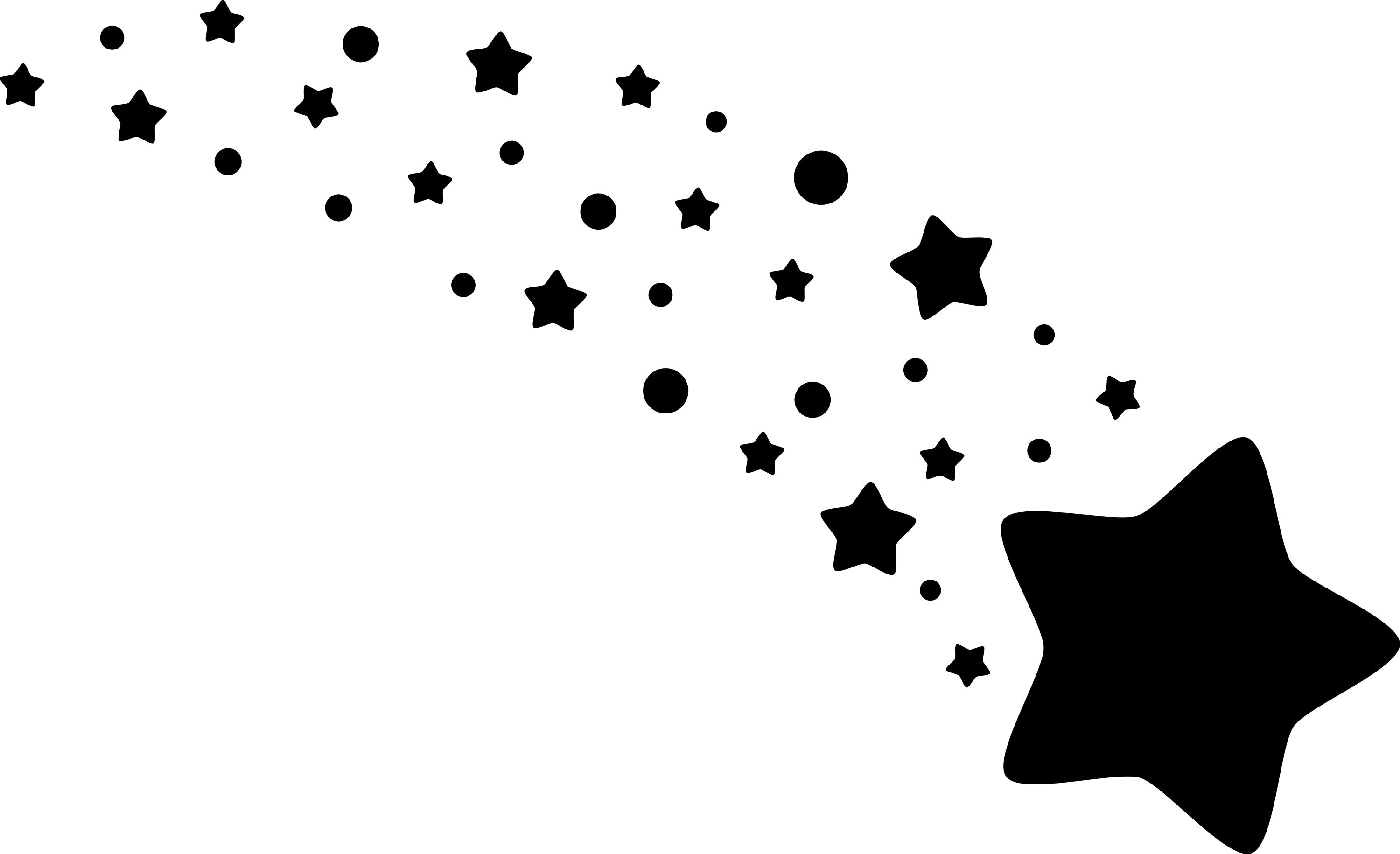 Solid Black Star Clipart