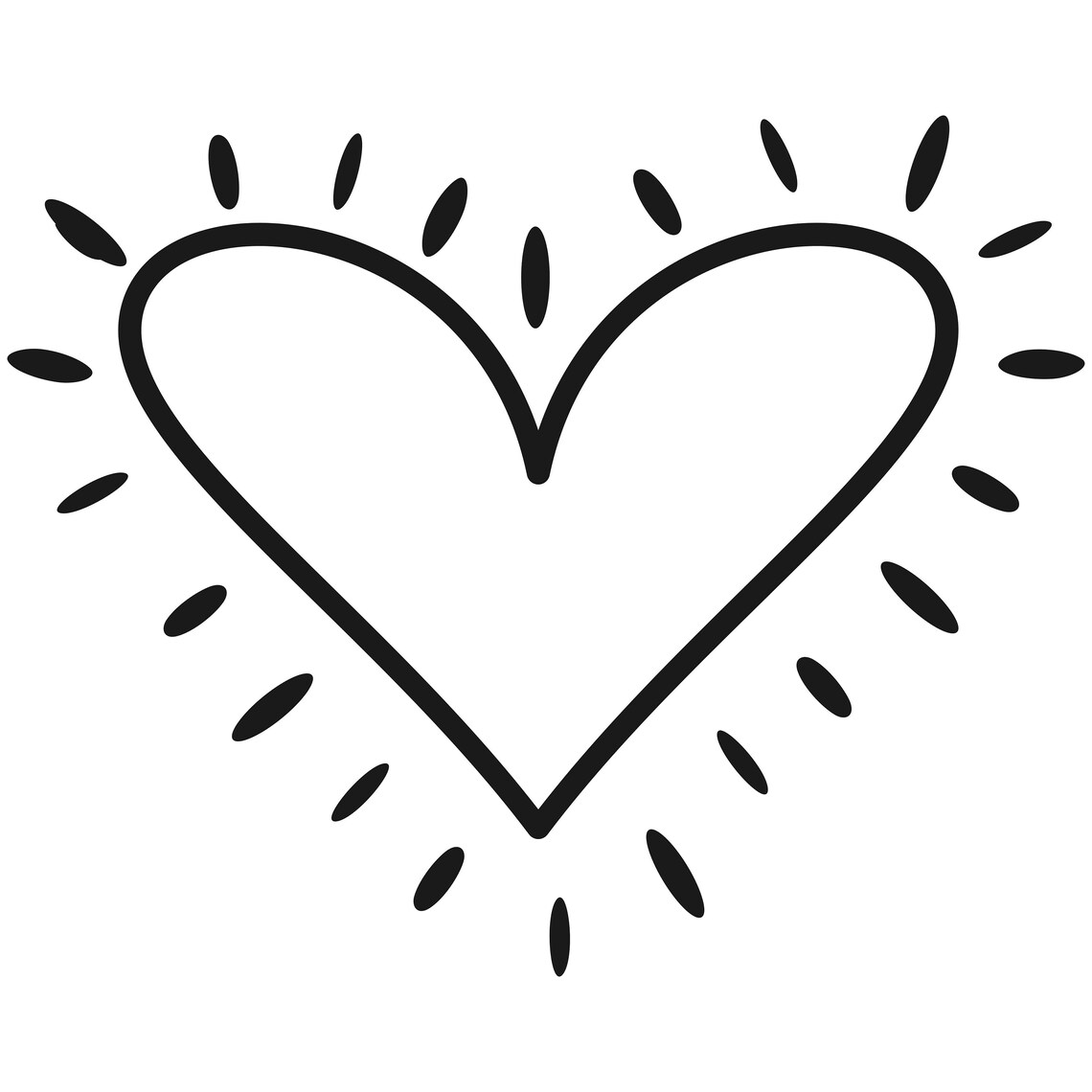 25 Heart SVG Bundle Vector Digital Clip Art - Etsy