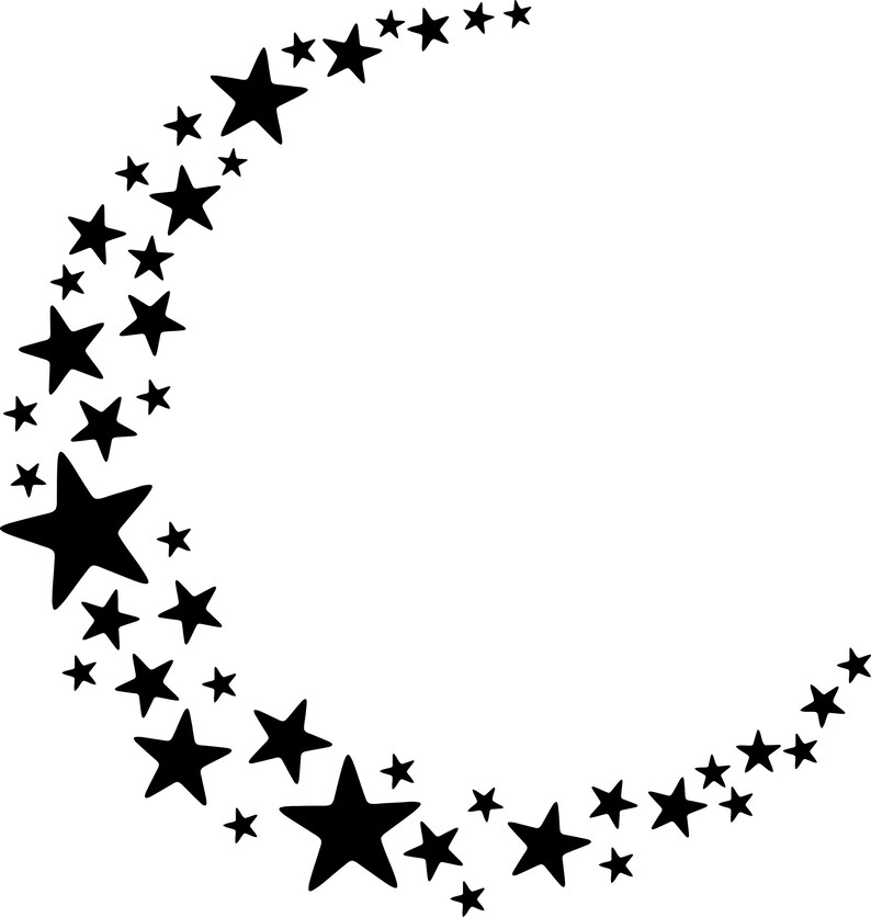 12 Moon and Star Designs Bundle Moon SVG Vector Digital Files - Etsy