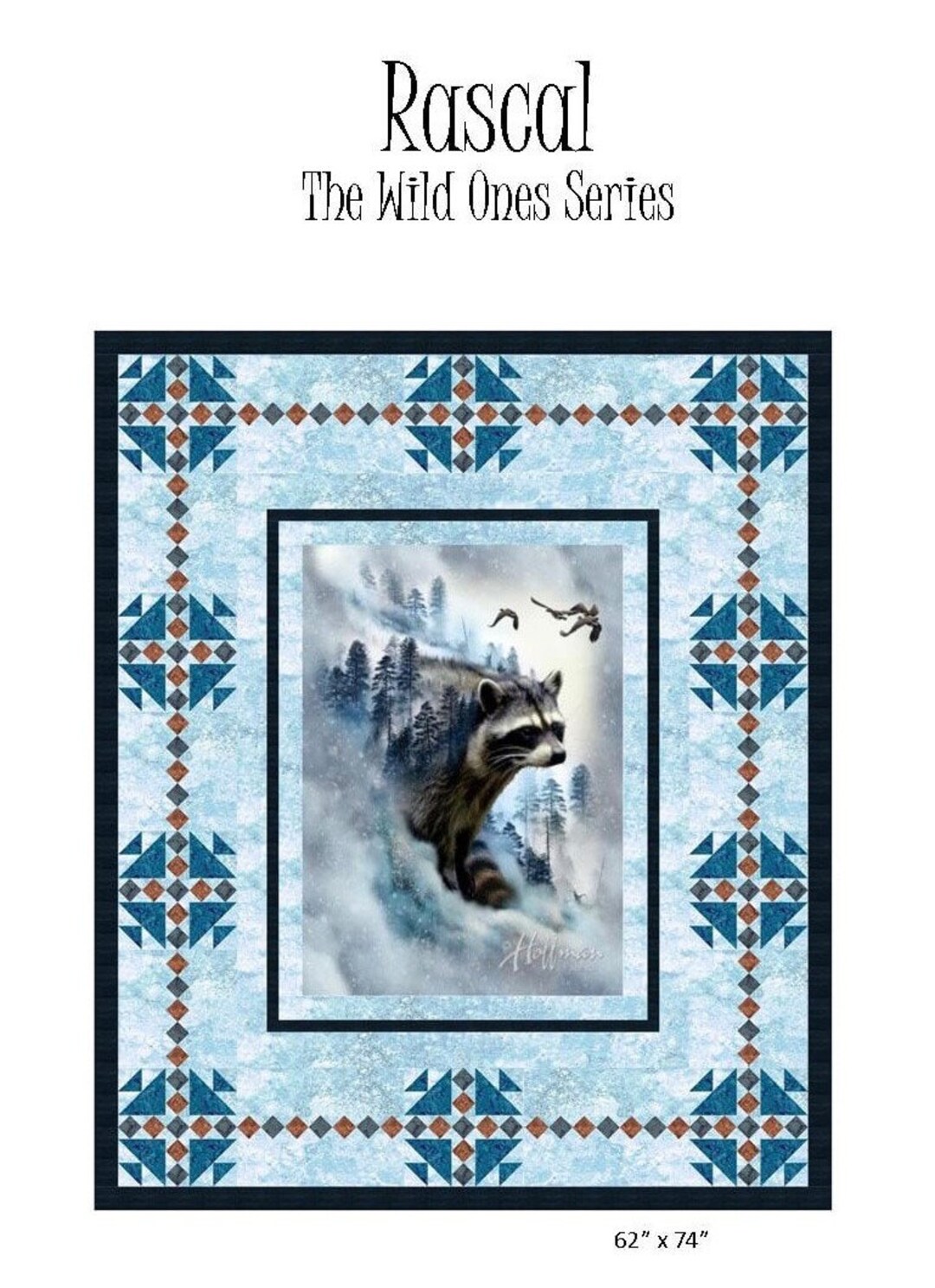 Pattern - Rascal, the Wild Ones Series, 62"x74" - Etsy