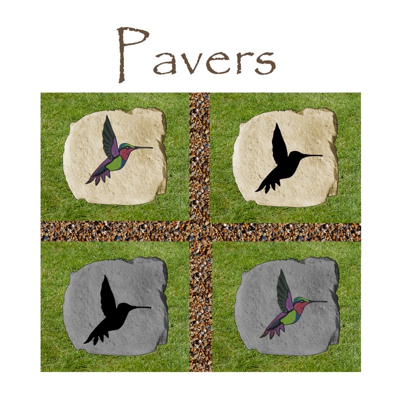 Painted Stones Hummingbird Stone Hand Carved Hand Painted Address ...