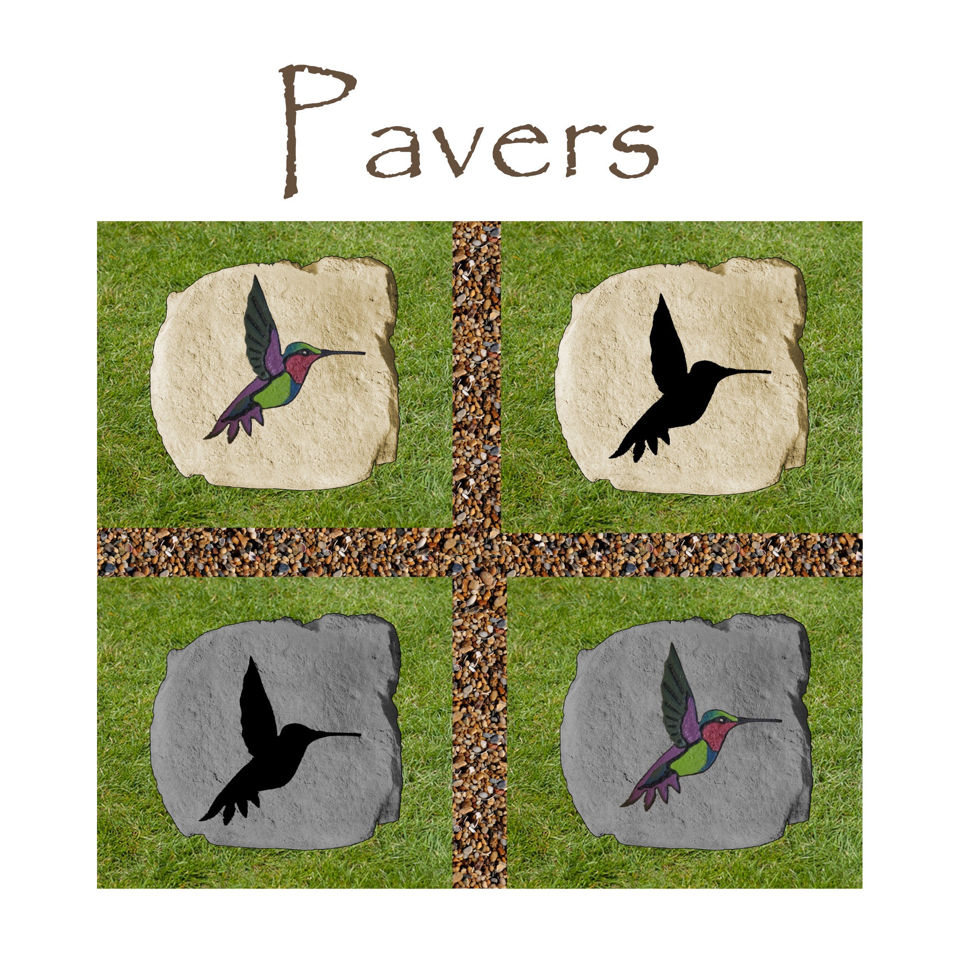 Painted Stones Hummingbird Stone Hand Carved Hand Painted Address ...