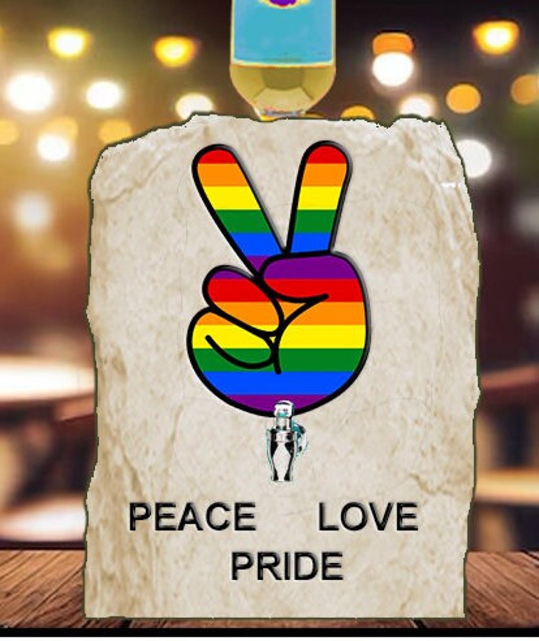 Beverage Dispenser-liquor Dispenser-alcohol Dispenser-peace Out-lgbtq ...