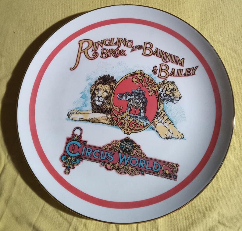 Vintage 1978 RARE Ringling Bros. and Barnum and Bailey Circus Plate 10 ...