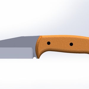 Bushcraft Knife Template NP Ready for Cutout, Laser Cutting, Plasma ...