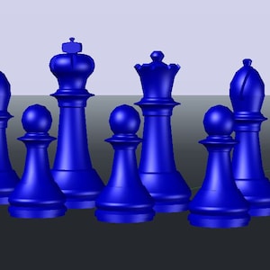 FIDE Approved Dimensions Digital Chess Figures STL - Etsy