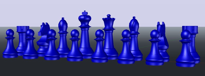 FIDE Approved Dimensions Digital Chess Figures STL - Etsy