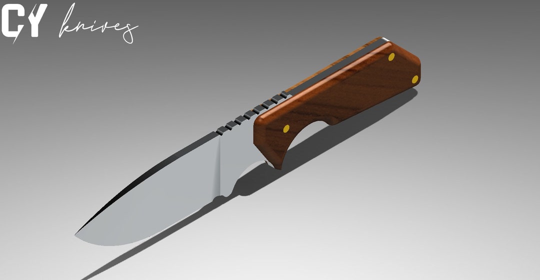 Bushcraft Knife Template CY183 Ready for Cutout, Laser Plasma Cutting ...