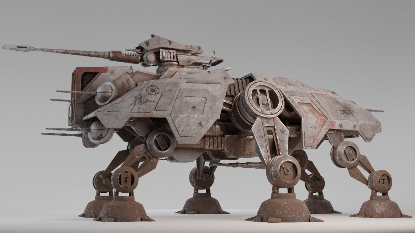 3D Model AT-TE Inspired by Star Wars Universe - Etsy Australia