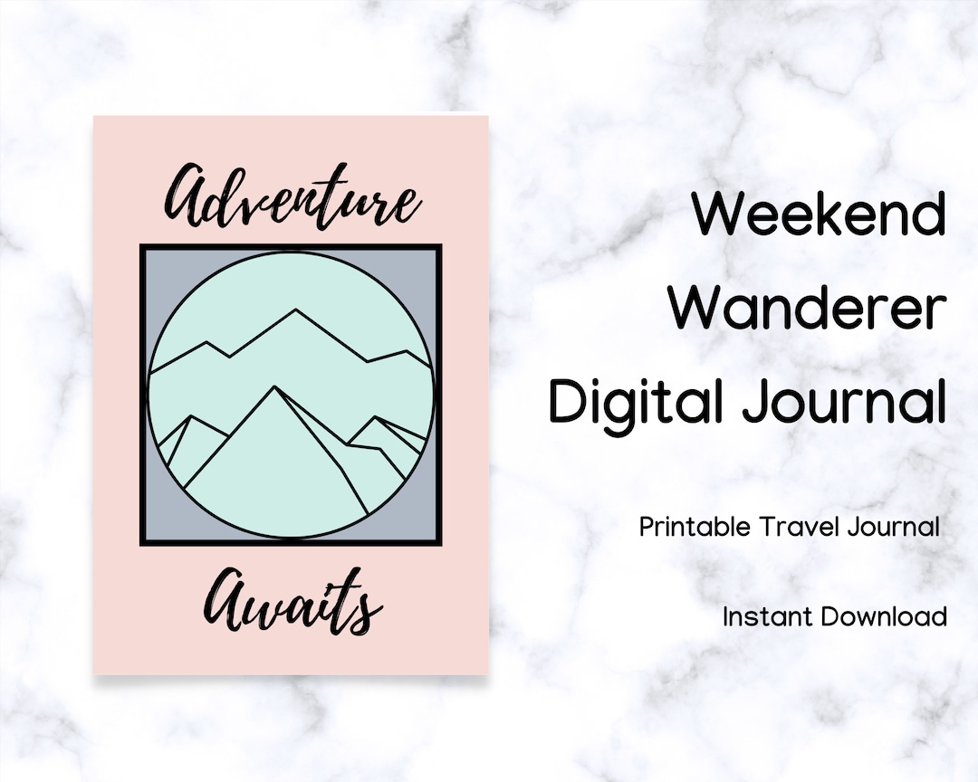 Weekend Wanderer Digital Travel Journal - Etsy
