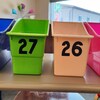 Bright Polka Dots Number Labels, Calendar Number Labels, Locker Numbers ...