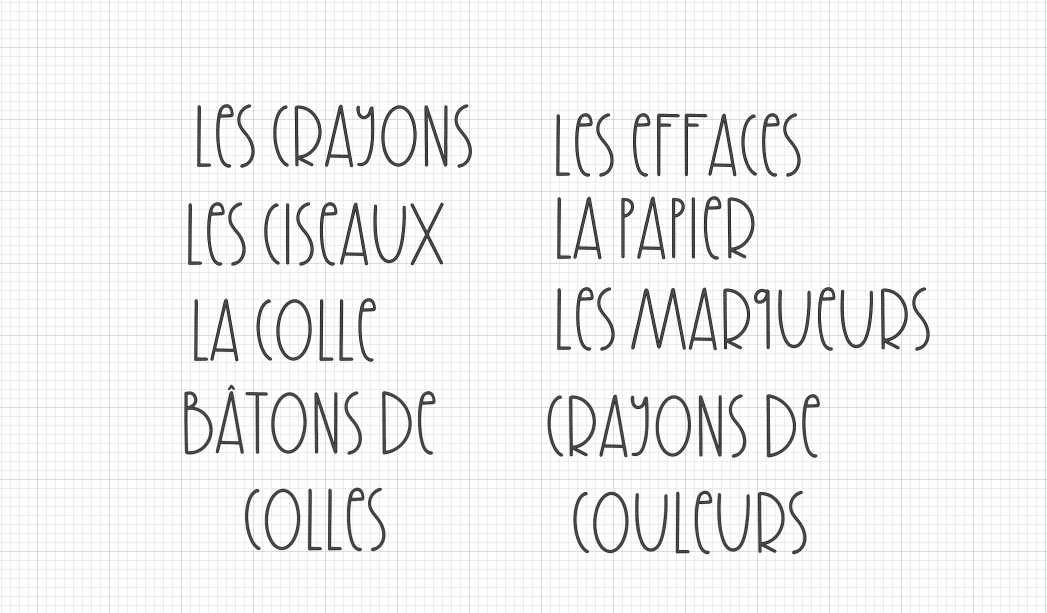 French Classroom Supplies Labels, Classroom Vinyl, Organization Decal ...