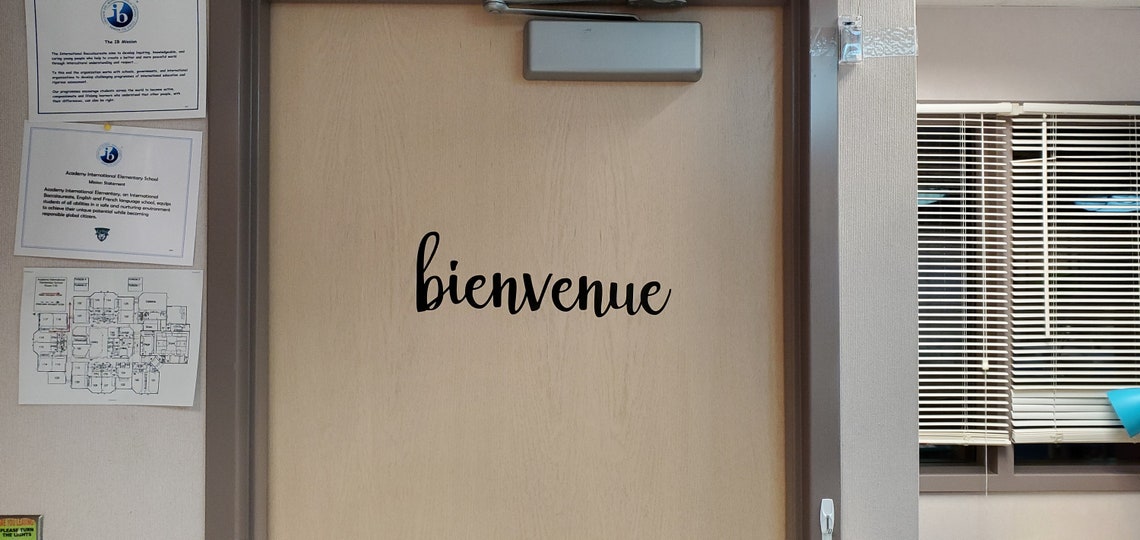 Bienvenue Sign Welcome Sign Classroom Decor French - Etsy