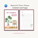 Printable Journal Pages, Editable Houseplant Journal Template, Editable ...