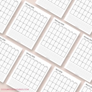 2024 to 2030 Canva Calendar Template Pack, Canva Planner Editable ...