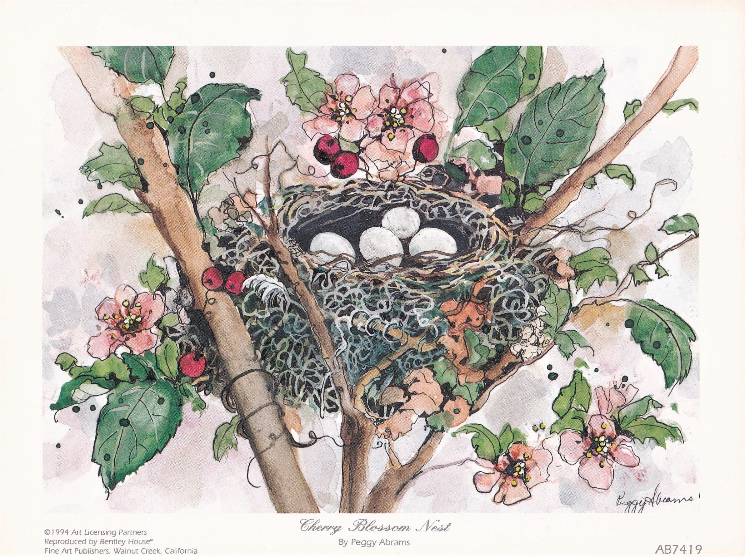 Set/2 Vintage Fine Art Prints by Artist Peggy Abrams - Etsy