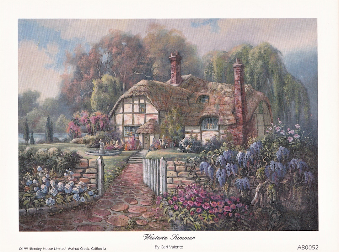 Set/2 Vintage Fine Art Prints by Artist Carl Valente - Etsy