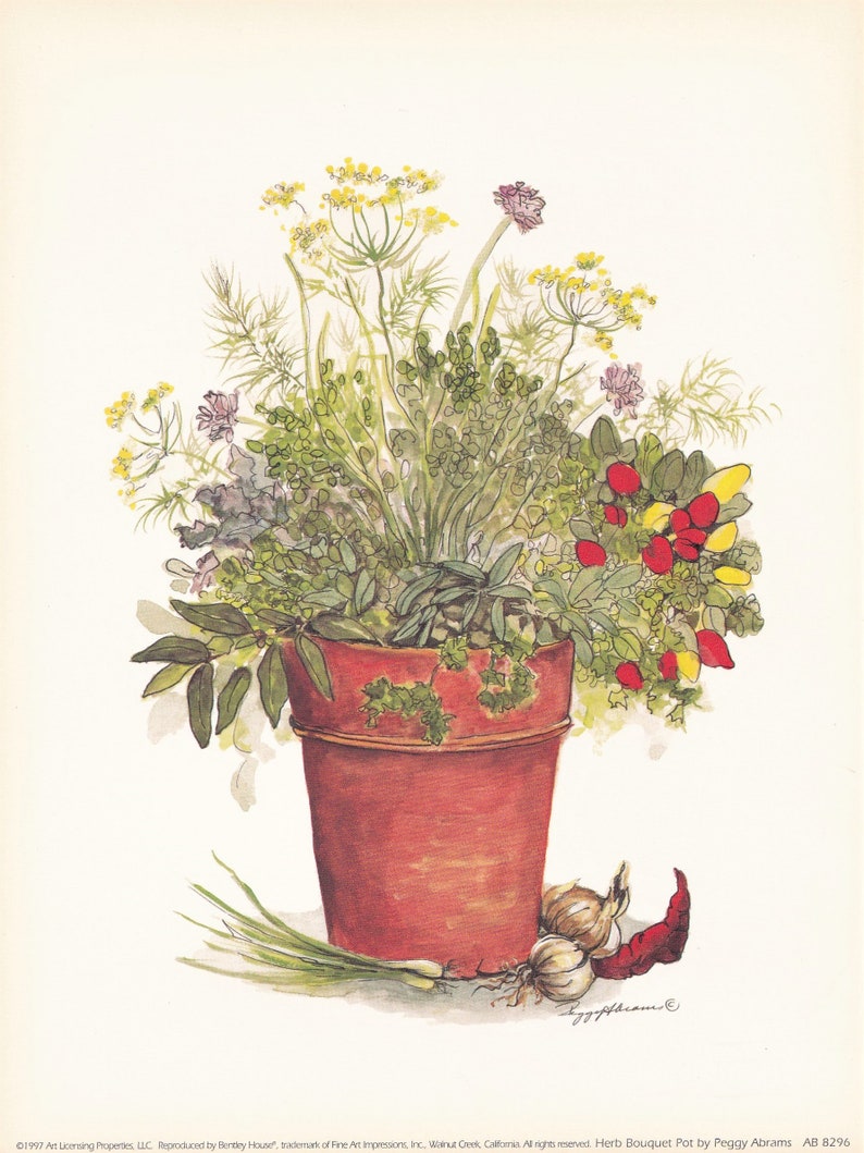 Set/2 Vintage Fine Art Prints by Artist Peggy Abrams - Etsy