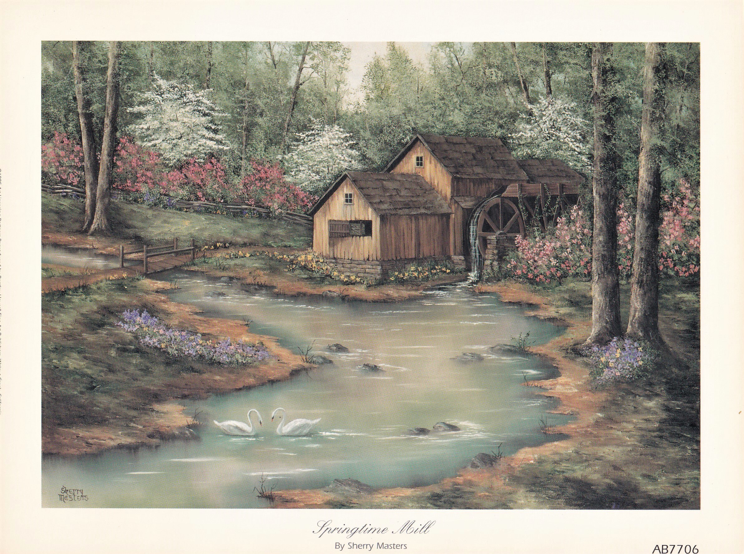 Set/2 Vintage Fine Art Prints by Artist Sherry Masters - Etsy