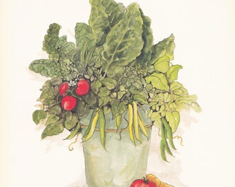 Set/2 Vintage Fine Art Prints by Artist Peggy Abrams - Etsy