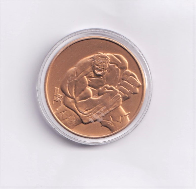 Incredible Hulk Bronze Medallion Coin Marvel Comics Ltd Edition 1996 ...