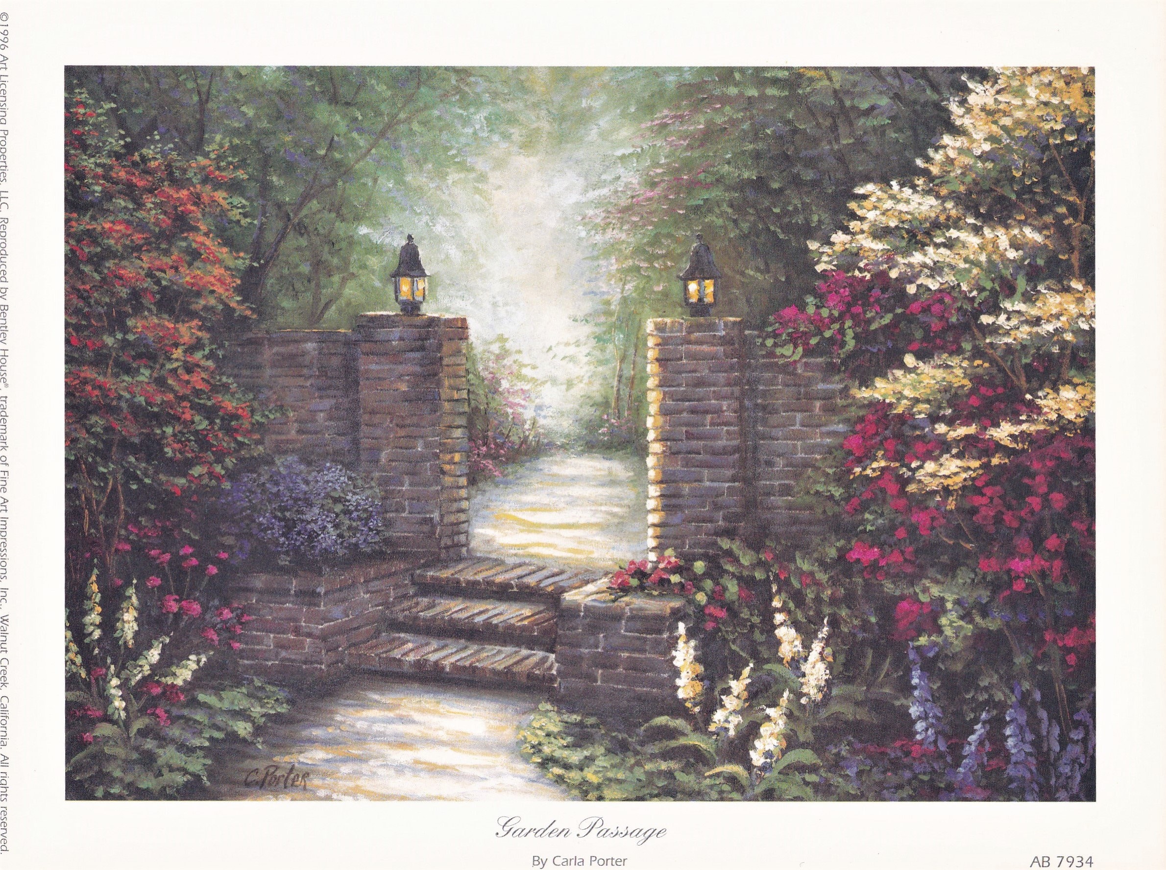 Set/2 Vintage Fine Art Prints by Artist Carla Porter - Etsy