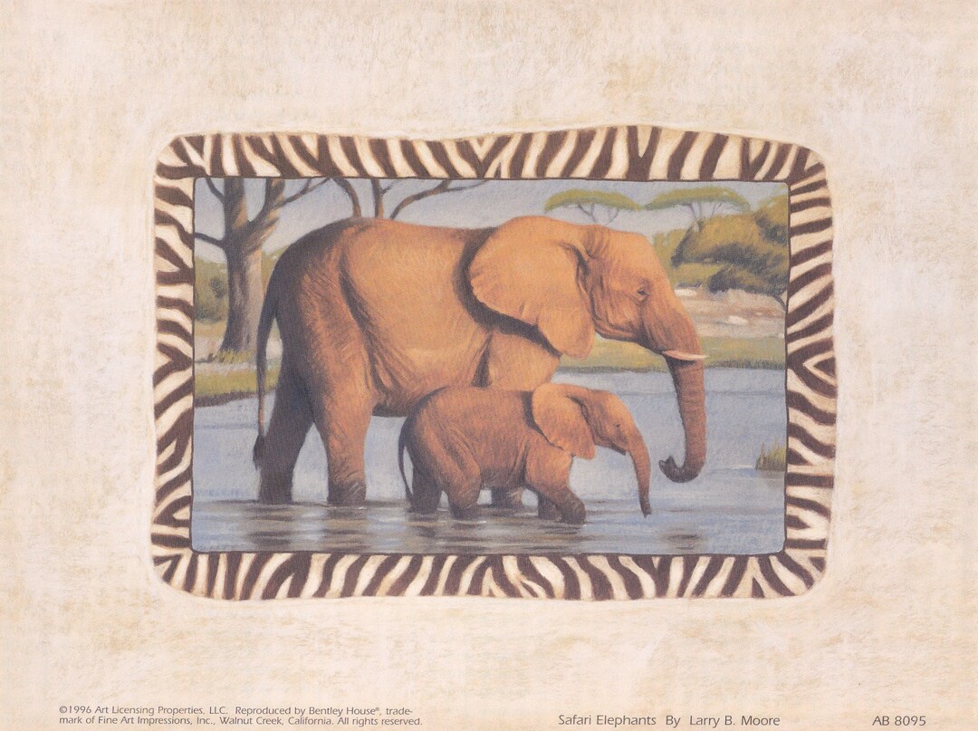 Set/2 Vintage Fine Art Prints by Artist Larry B Moore - Etsy