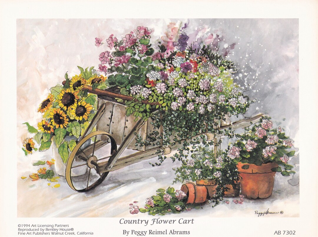 Set/2 Vintage Fine Art Prints by Artist Peggy Abrams - Etsy