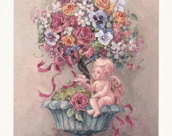 Set/2 Vintage Fine Art Prints by Artist Barbara Mock | Etsy