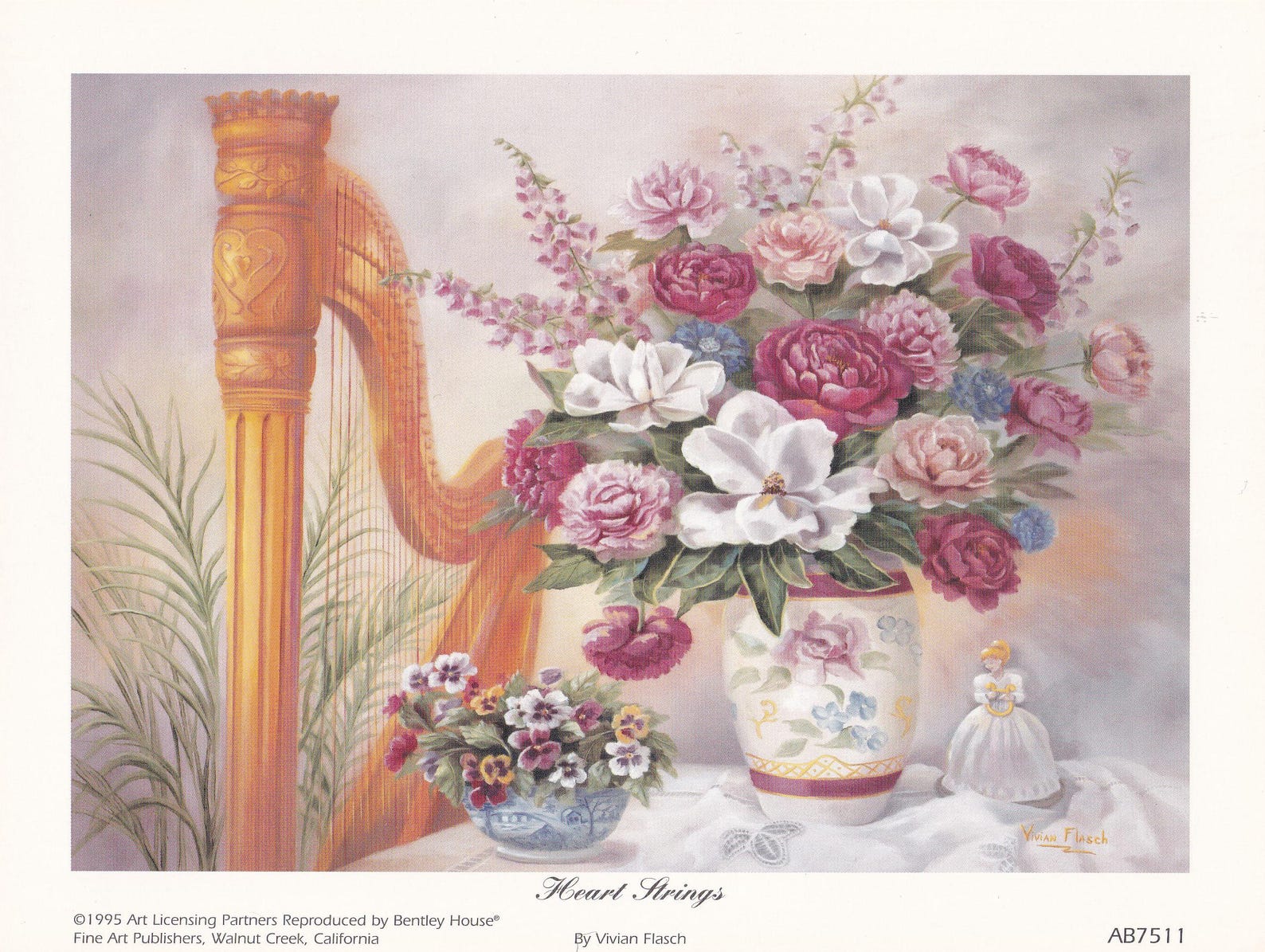 Set/2 Vintage Fine Art Prints by Artist Vivian Flasch - Etsy