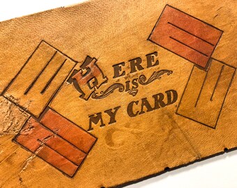 Leather Postcard - Etsy
