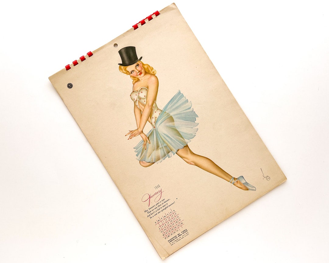 Complete Vargas Pin-up Calendar for 1946 Original Vintage - Etsy