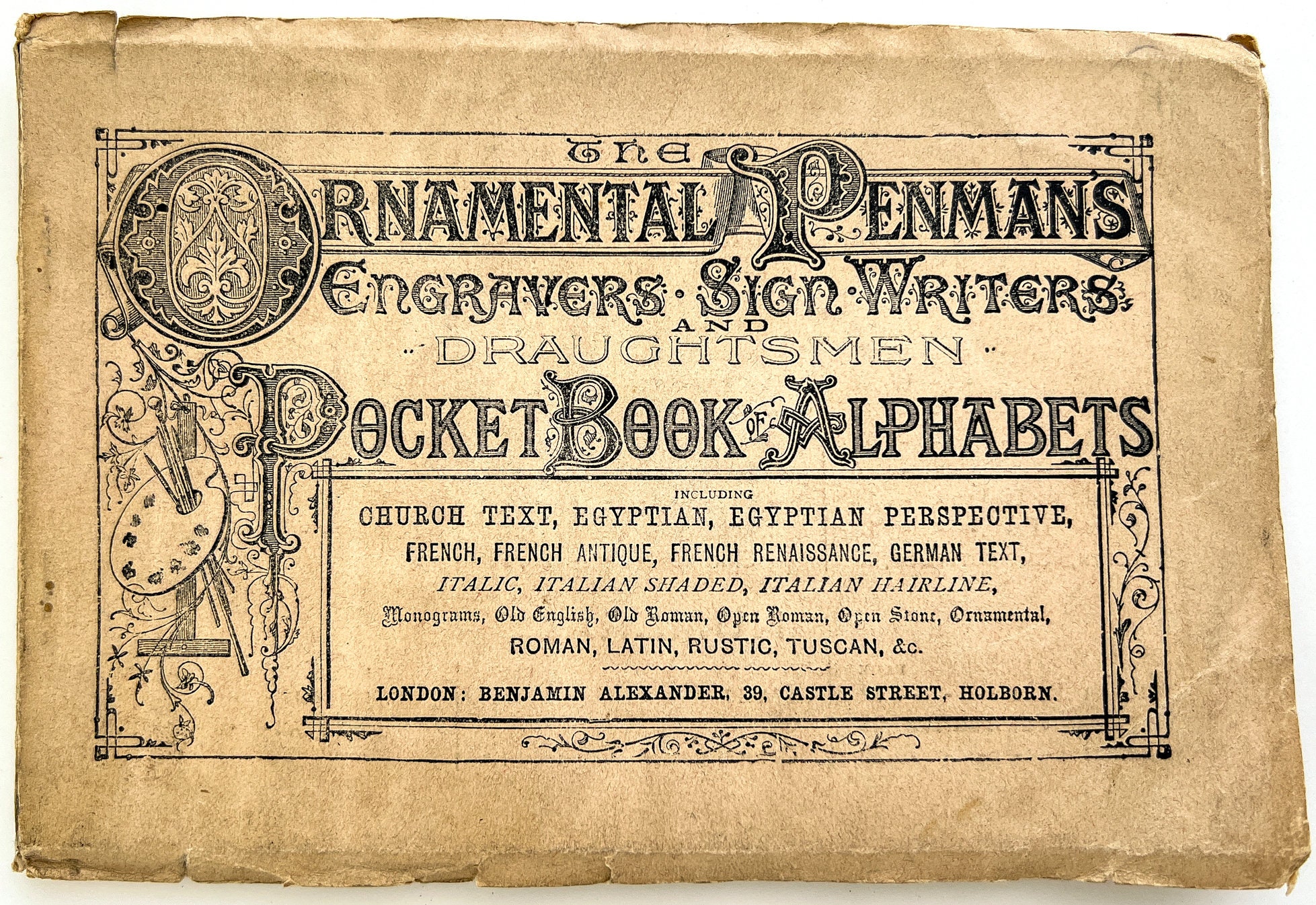 C. 1880s ornamental Penman's, Engravers, Sign Writers, Draughtsmen ...