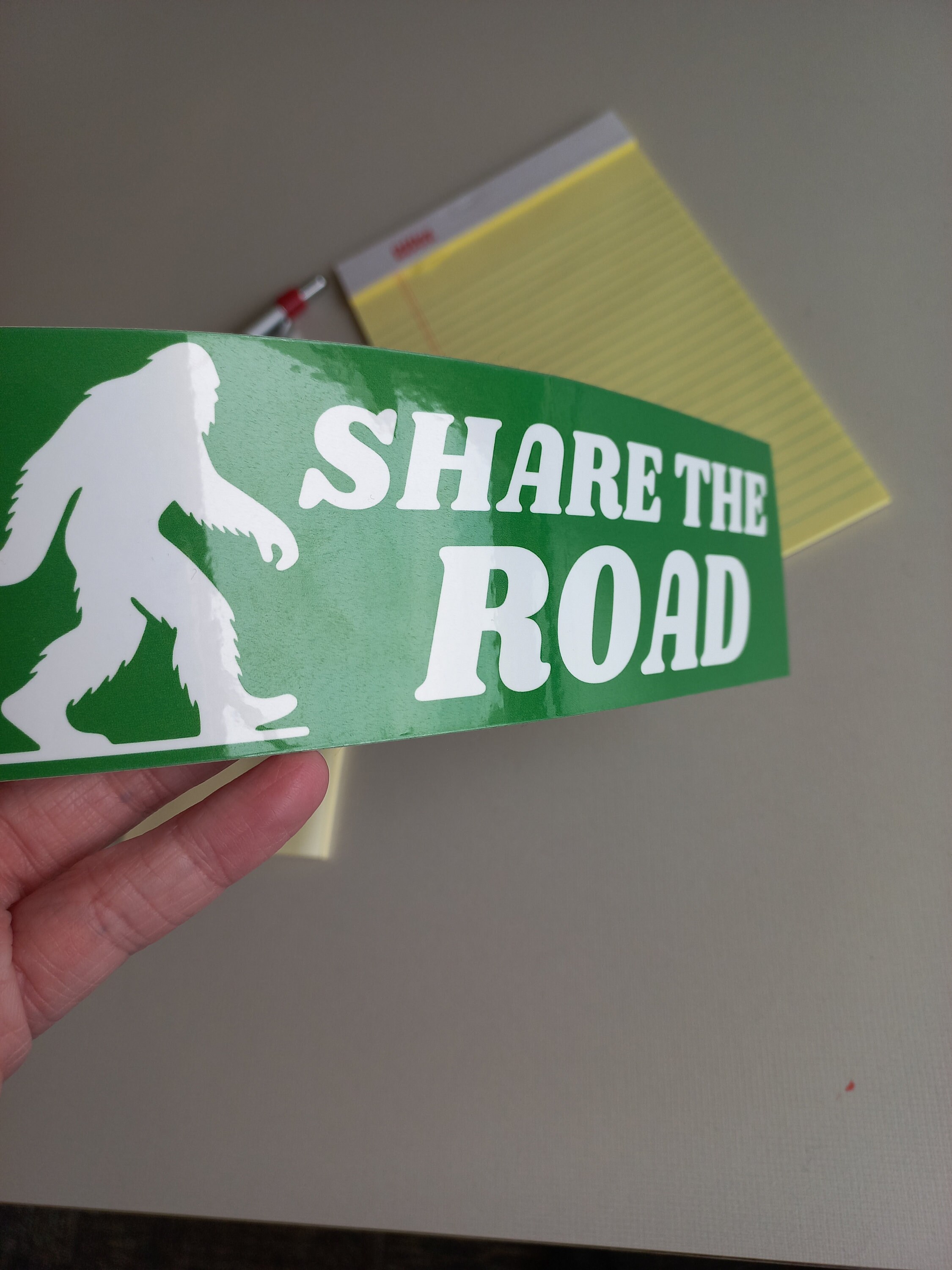 Sasquatch Bumper Sticker | Funny Bigfoot Car Decal | Cute Cryptid ...