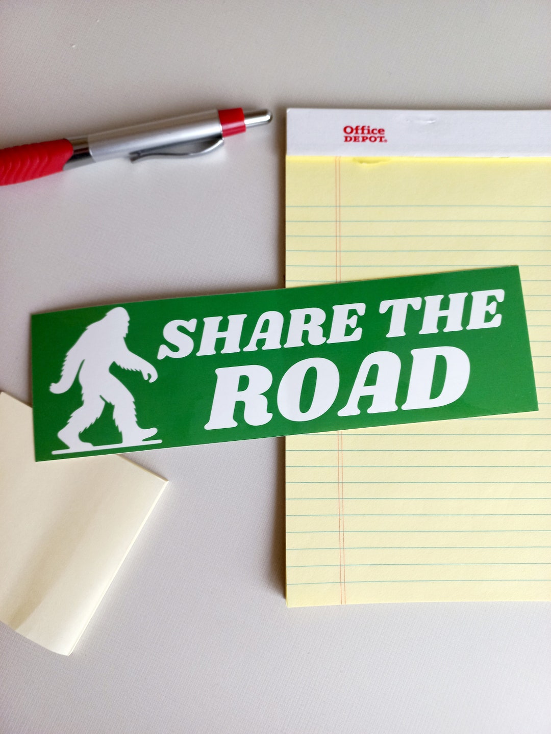 Sasquatch Bumper Sticker | Funny Bigfoot Car Decal | Cute Cryptid ...