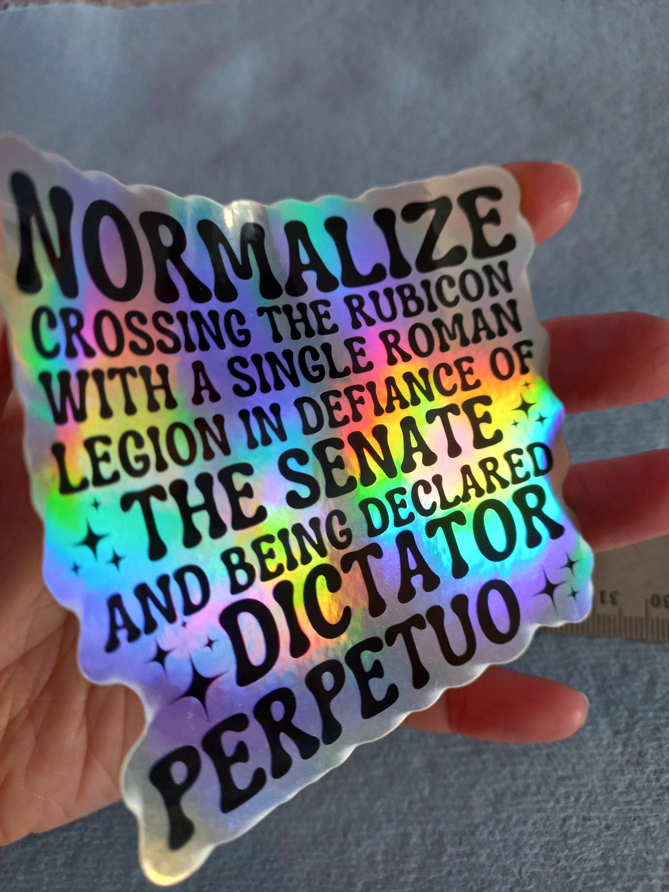 Alea Iacta Est | Funny Julius Caesar Ancient Rome Sticker for When the ...