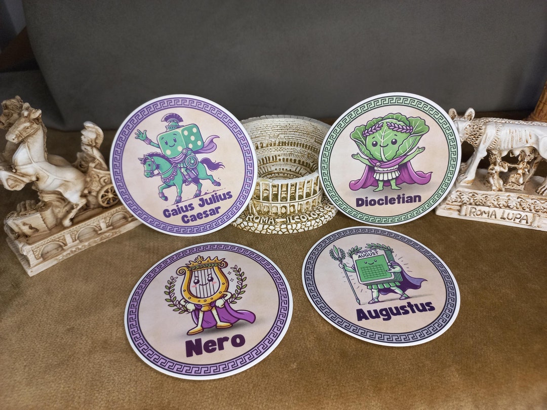 Imperator! | Cute Roman Emperor Stickers | Nero, Julius Caesar ...