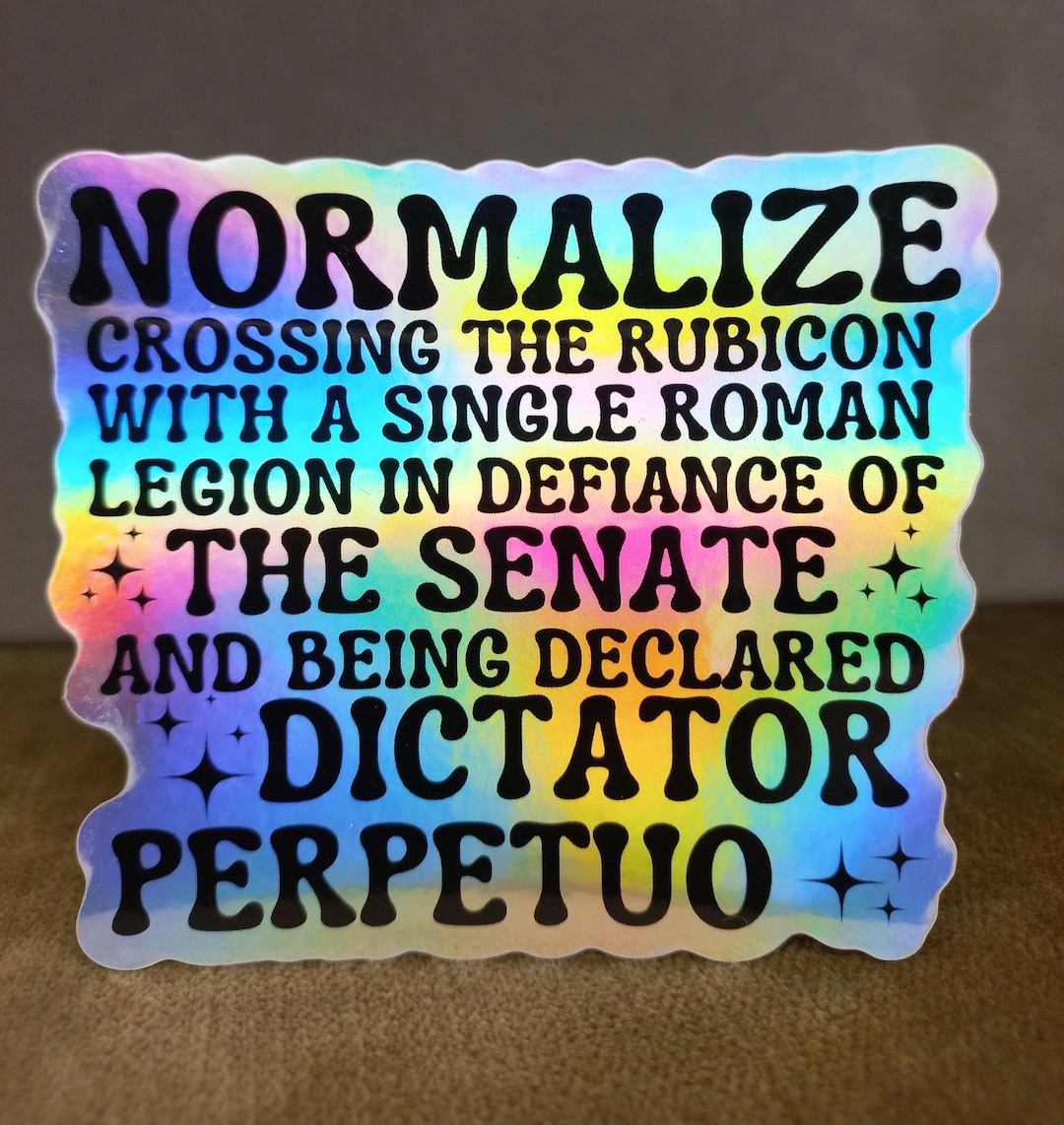 Alea Iacta Est | Funny Julius Caesar Ancient Rome Sticker for When the ...